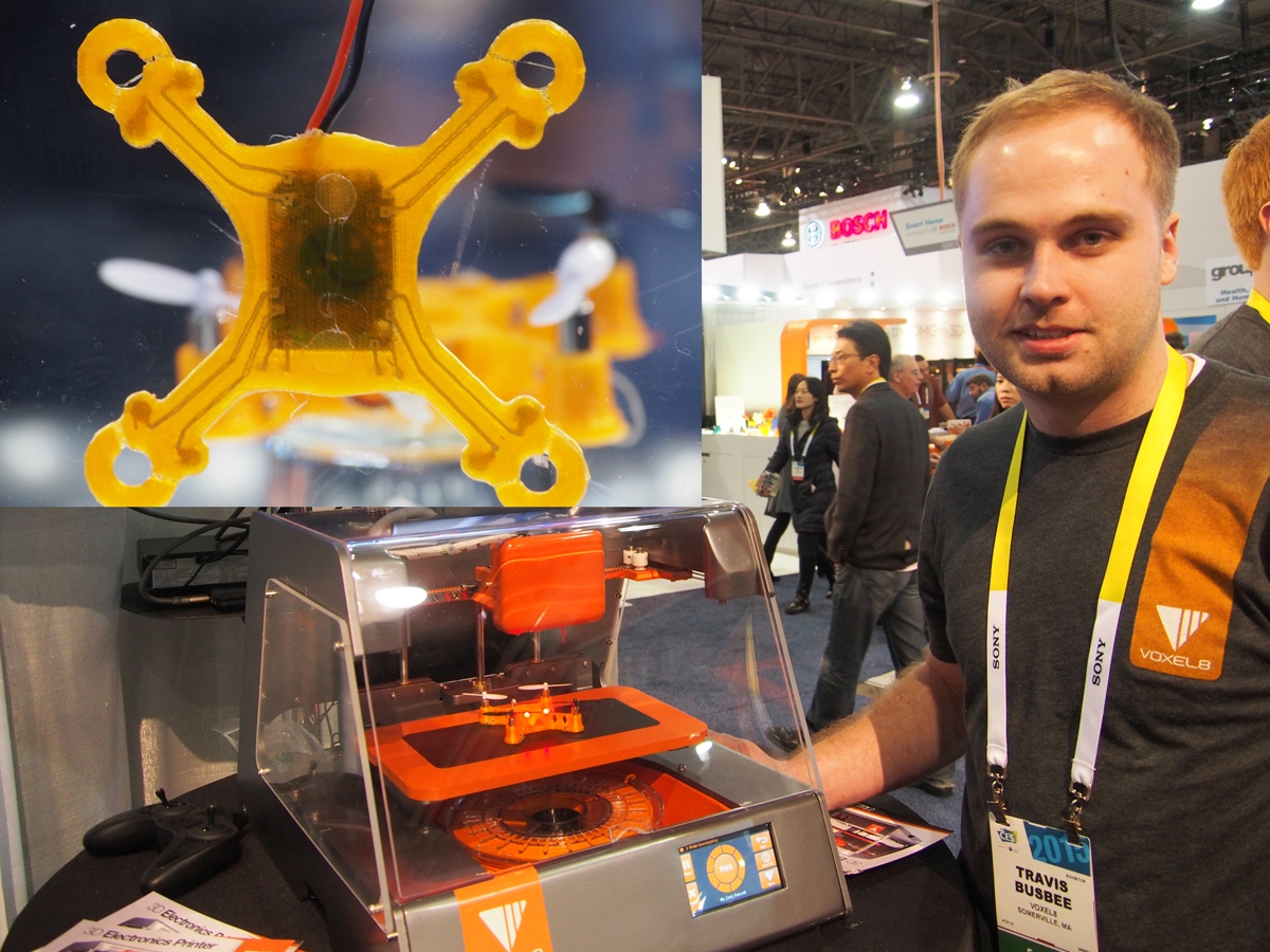 3D printing at CES 2015 with embedded electronics - Electronic Products ...